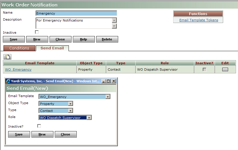Setting Up Work Order Email Notifications